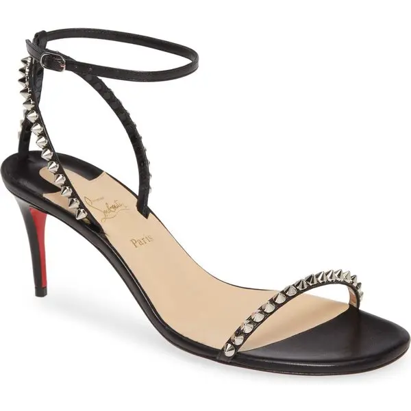 CHRISTIAN LOUBOUTIN So Me Studded Sandal - Black/silver
