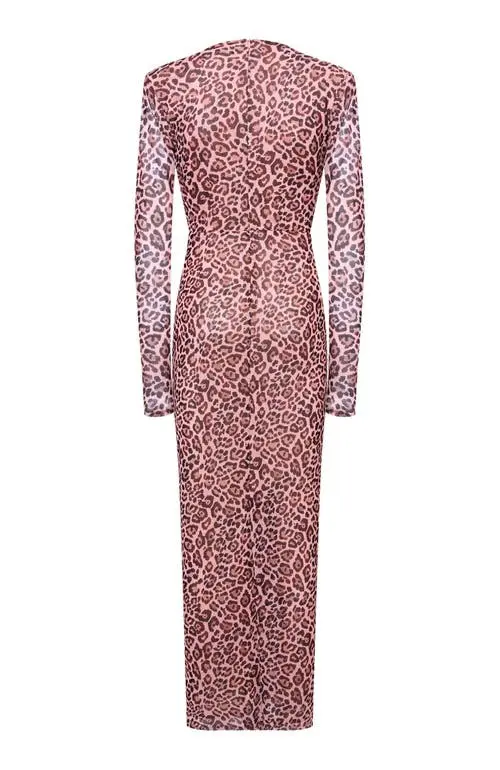 PatBO Panthera Tulle Maxi Dress