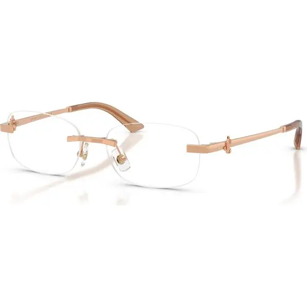 JIMMY CHOO 52mm Rectangle Optical Glasses - Pink