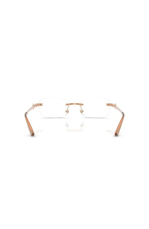 JIMMY CHOO 52mm Rectangle Optical Glasses - Pink