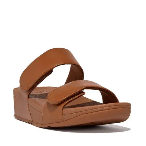 Fitflop Lulu Adjustable Leather Slides Sandals