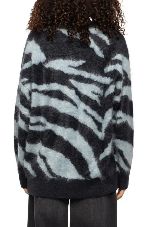 Zadig&Voltaire Arpa Zebra Cashmere Cardigan - Anthracite