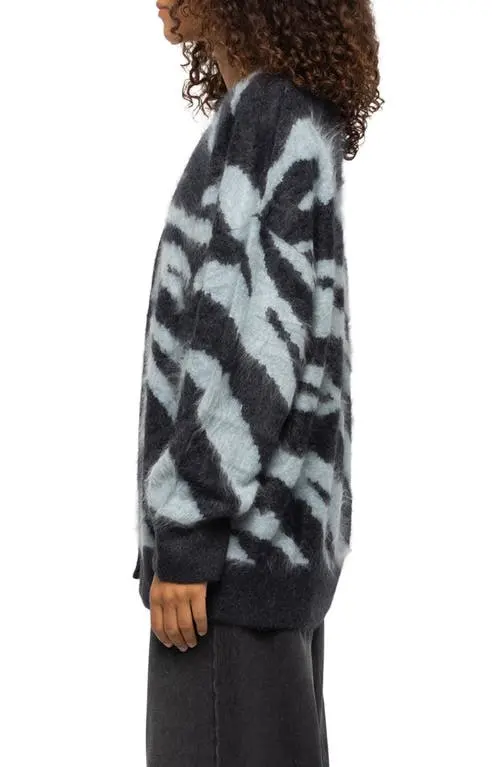 Zadig&Voltaire Arpa Zebra Cashmere Cardigan - Anthracite