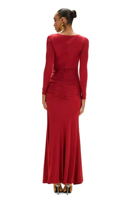 PatBO Intensity Jersey Long Sleeve Gown