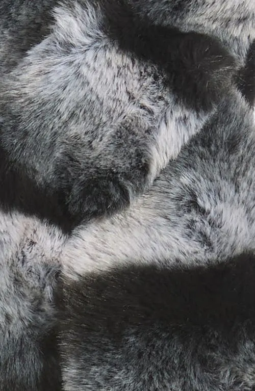 La Fiorentina Faux Fur Scarf - Grey