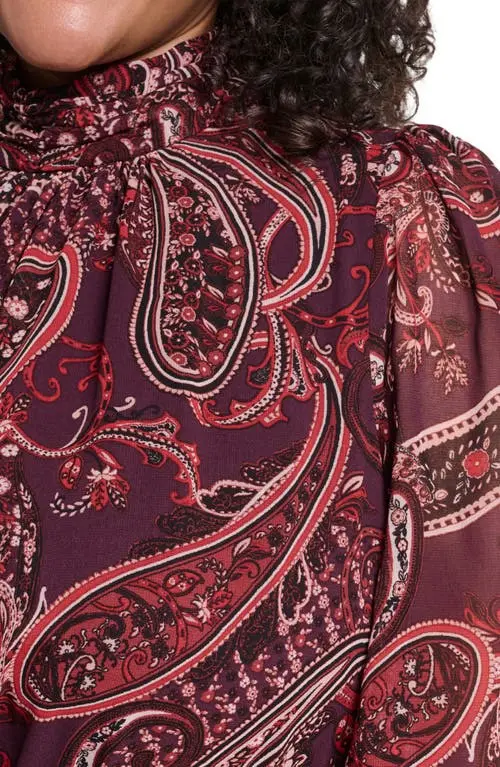 Eliza J Mock Neck Maxi Dress