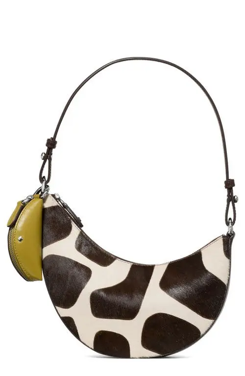 Kate Spade New York Duo Giraffe Printed Genuine Calf Hair Shoulder Bag - Multi