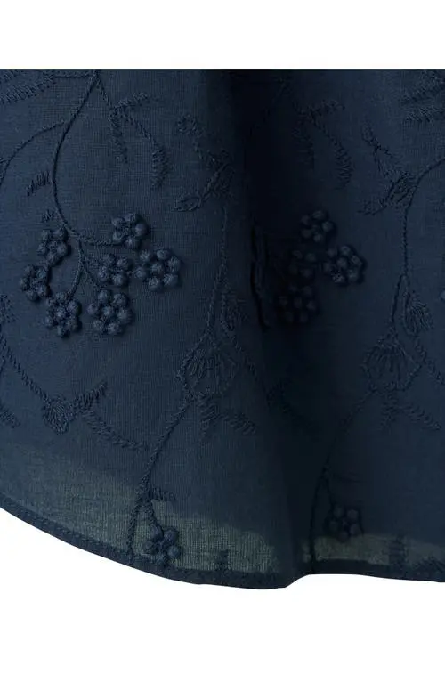 Mango Embroidered Ruffle Shirt