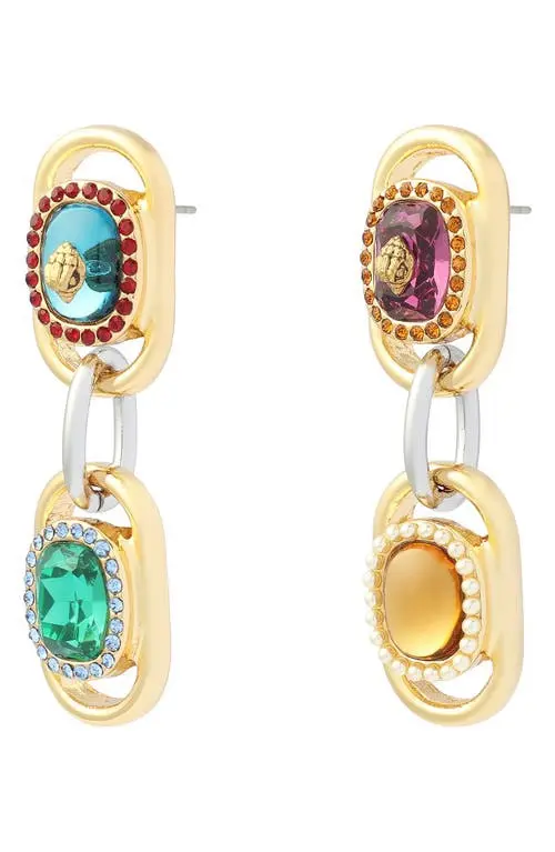 Kurt Geiger Gemstone Chain Drop Earrings