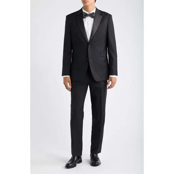 Nordstrom Henrik Virgin Wool Tuxedo - Black