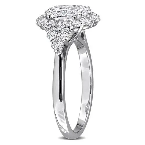 JULIANNA B. Lab Grown Diamond Ring Halo Engagement Ring
