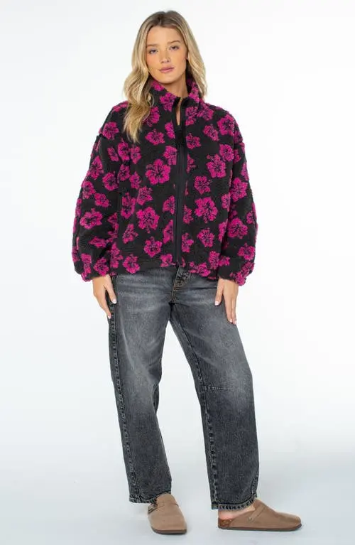 Roxy Wurlie Floral High Pile Fleece Jacket