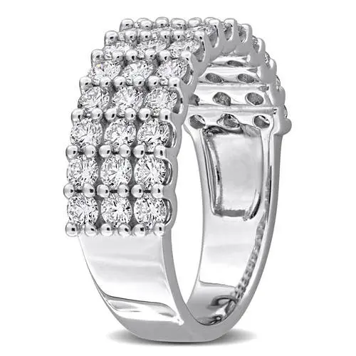 JULIANNA B. 1-3/4 Ctw Lab Grown Diamond Triple Row Ring