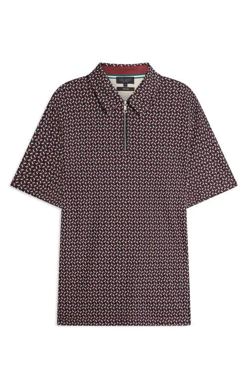 Ted Baker London Grae Quarter Zip Polo