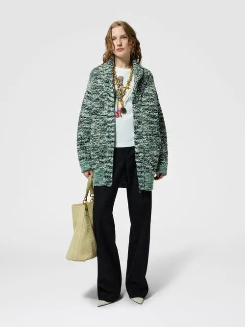 Missoni Oversized Full-zip Cardigan With 3d Construction