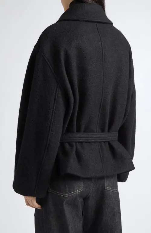 LEMAIRE Short Wool & Alpaca Wrap Coat