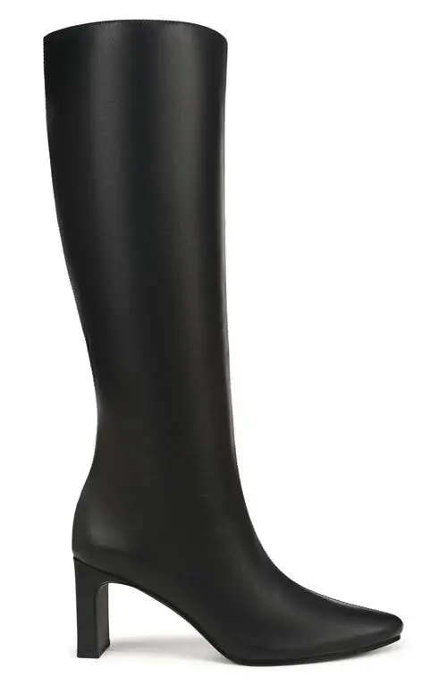 Nordstrom Bridget Croc Embossed Leather Tall Boot - Black