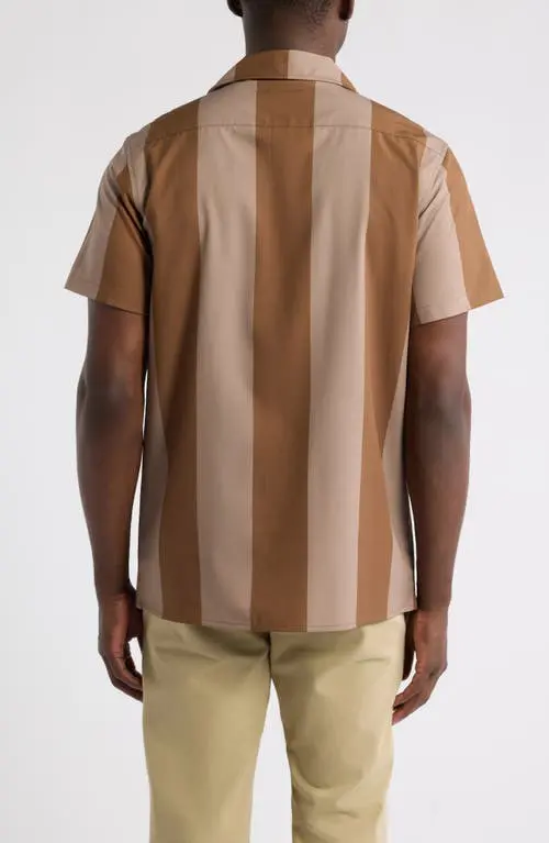 MAVRANS Weekend Stripe Button-up Camp Shirt