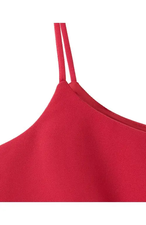 Mango Woven Crop Camisole - Red