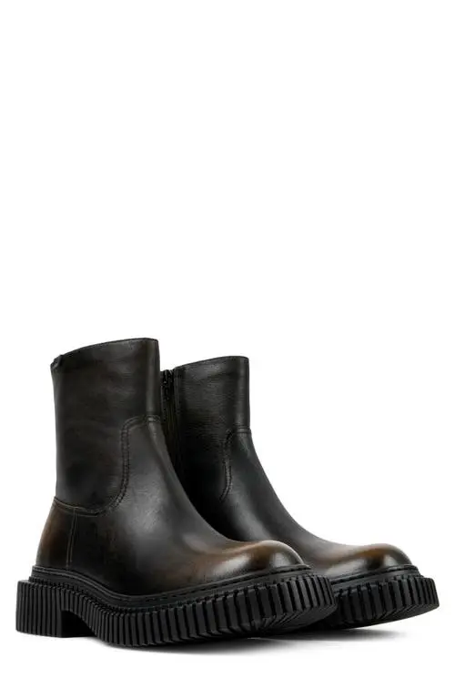 Camper Pix Berlin Leather Ankle Boot - Brown Multi