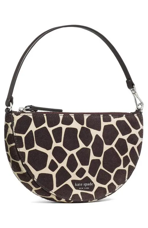 Kate Spade New York Wink Giraffe Printed Suede Wristlet