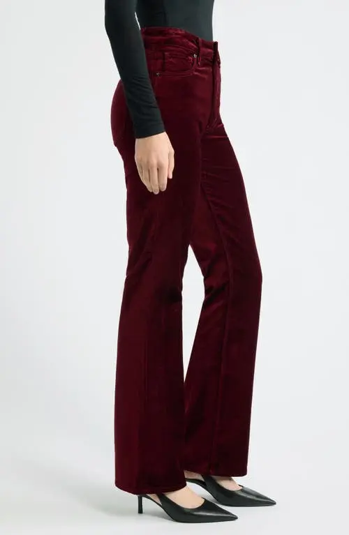 FRAME High Waist Bootcut Velvet Jeans