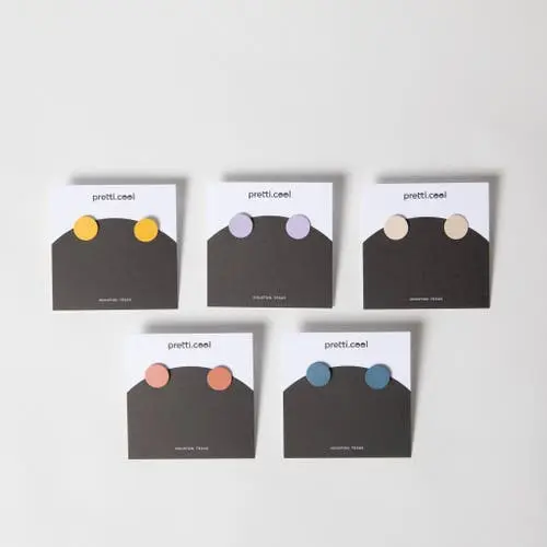 PRETTI.COOL Dot Earrings - Cobalt