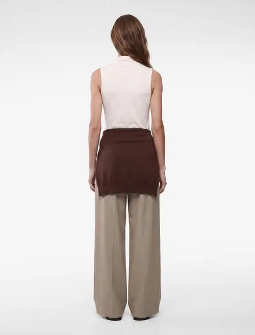 Koton Slim Fit Modal Blend Sleeveless Funnel Neck Top
