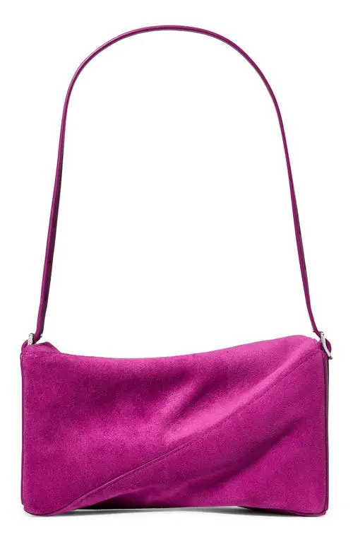 Kate Spade New York Deco Suede Twisted Flap Shoulder Bag