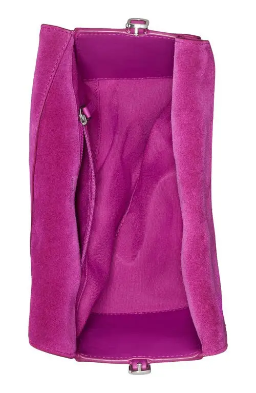 Kate Spade New York Deco Suede Twisted Flap Shoulder Bag