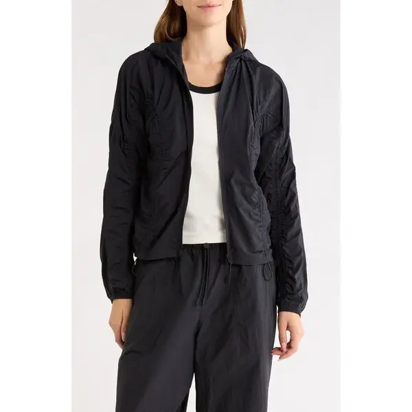 On X Zendaya Ruched Lightweight Performance Jacket - Black
