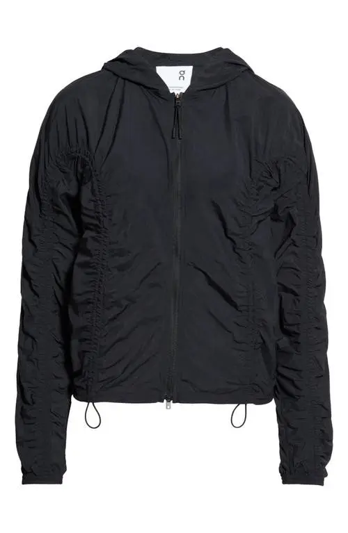 On X Zendaya Ruched Lightweight Performance Jacket - Black