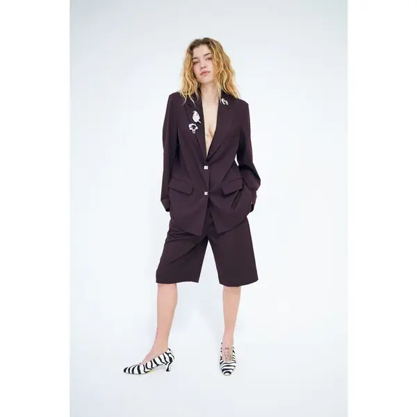 CRAS Diana Pinstripe Longline Blazer