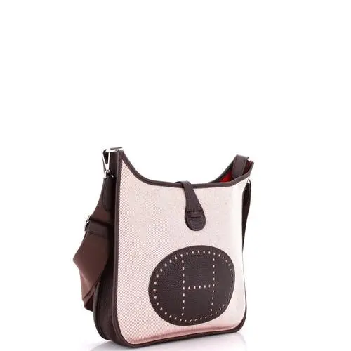 Hermès Evelyne Bag Gen Iii Toile And Leather Pm