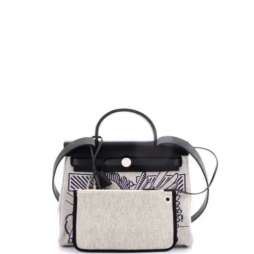 Hermès Herbag Zip Pegase Pop Toile And Leather 31