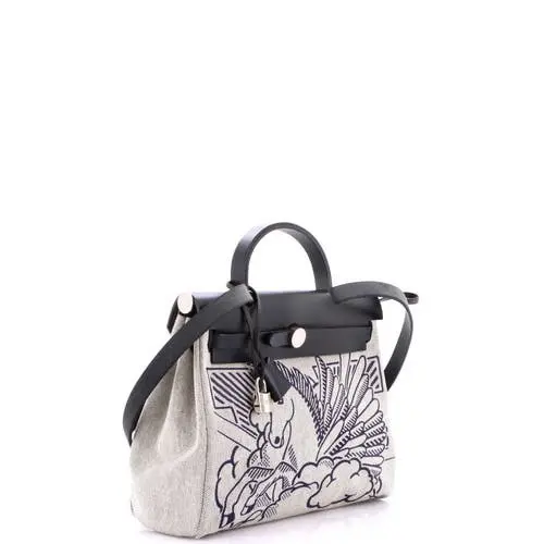 Hermès Herbag Zip Pegase Pop Toile And Leather 31