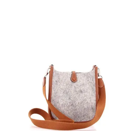 Hermès Evelyne Bag Gen Iii Felt Tpm - Grey