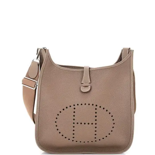 Hermès Evelyne Bag Gen Iii Clemence Pm - Grey