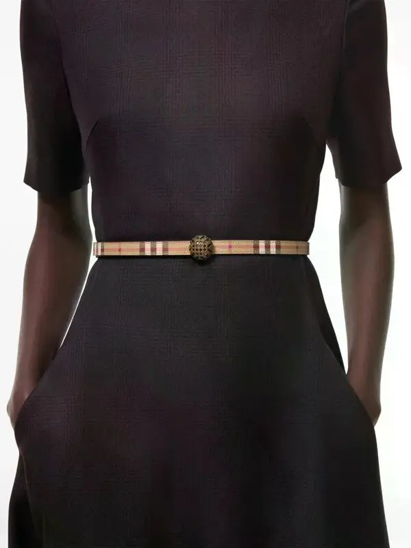 Burberry Thin Check Granulation Belt
