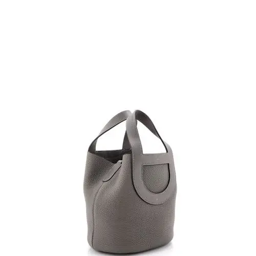 Hermès In-the-loop Bag Clemence With Swift 18 - Grey
