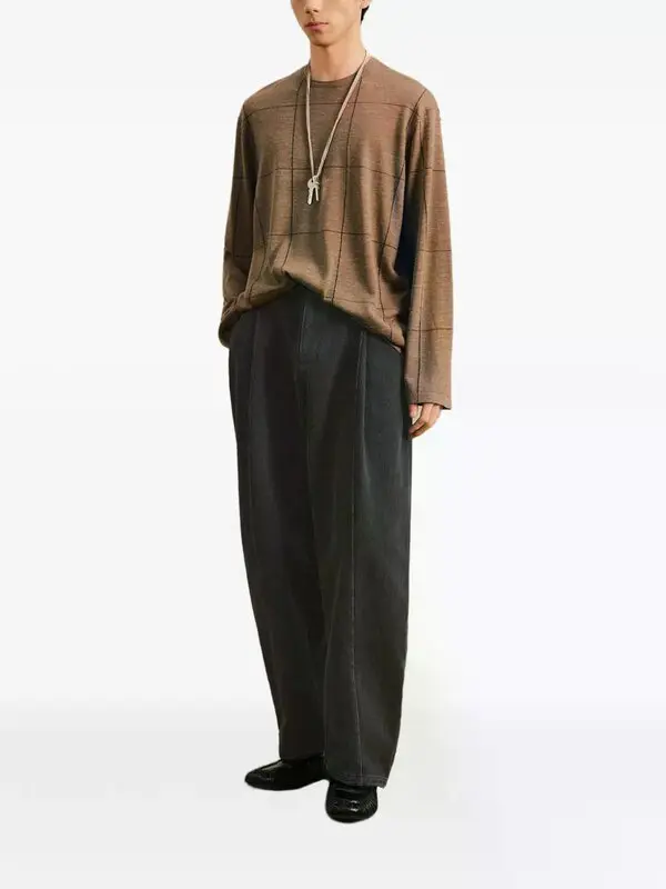 CROQUIS Curved Loose-fit Trousers