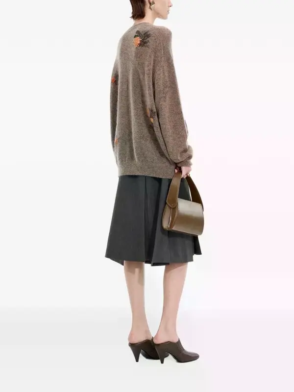 JNBY Floral-jacquard Oversized Sweater