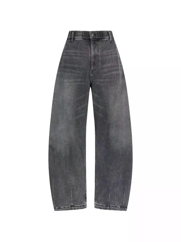 CROQUIS Curved Wide-leg Jeans - Grey