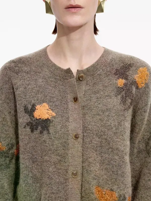 JNBY Floral-embroidered Cardigan
