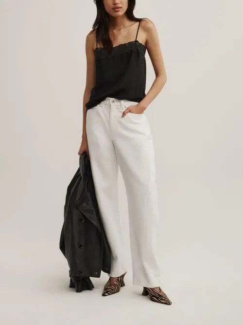 Witchery Cropped Lace Camisole