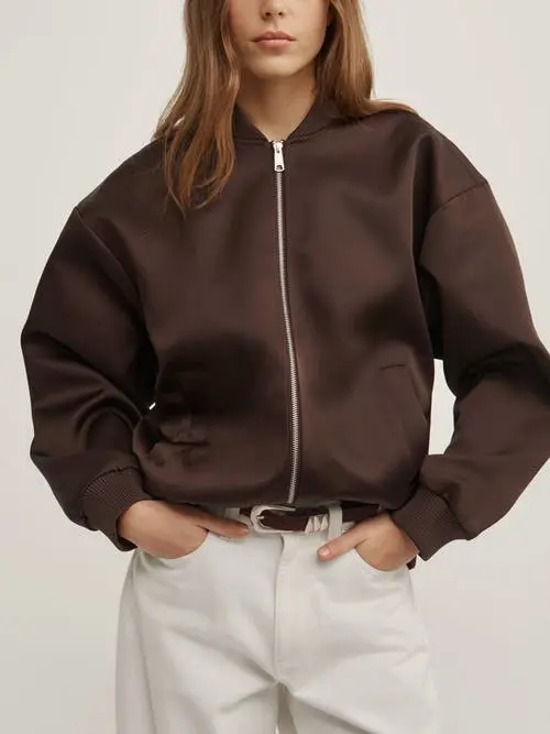 Witchery Nylon Bomber Jacket