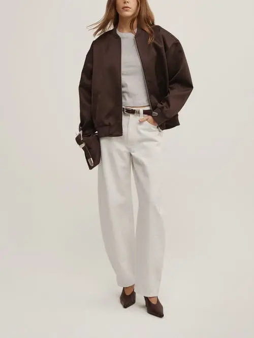 Witchery Nylon Bomber Jacket