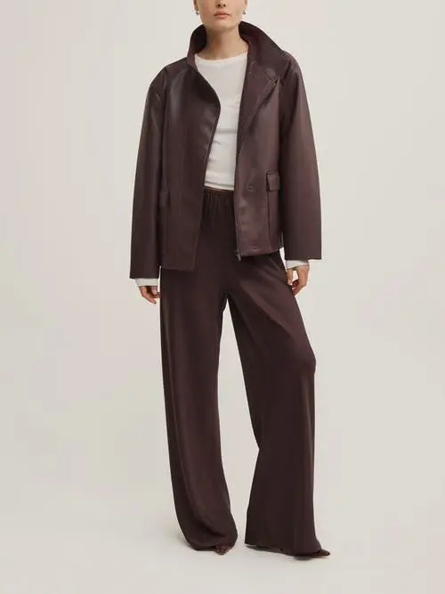 Witchery Bias Pull On Pant - Espresso
