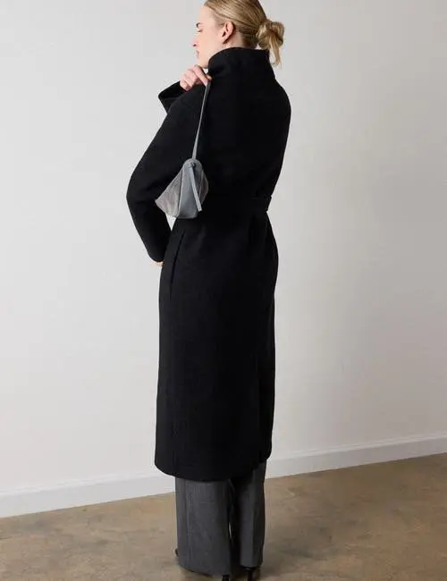 Whistles Funnel Belted Wrap Coat