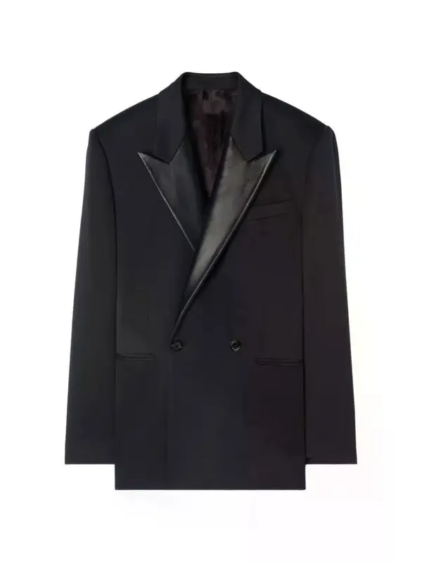 Burberry Grain De Poudre Wool Tuxedo Jacket